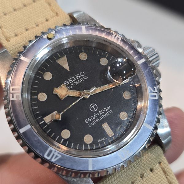 Seiko snowflake sub mod - patina! | WatchCharts Marketplace