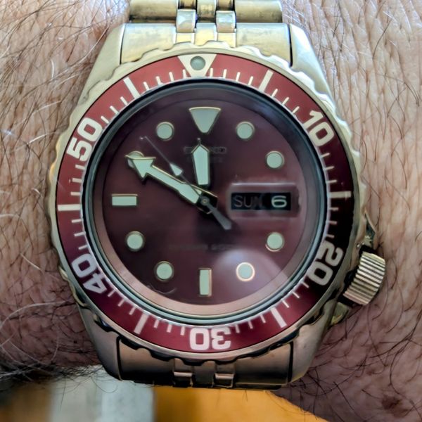 Rare Seiko "Root Beer" dive watch, 7N36-6A39. Very good condition ...