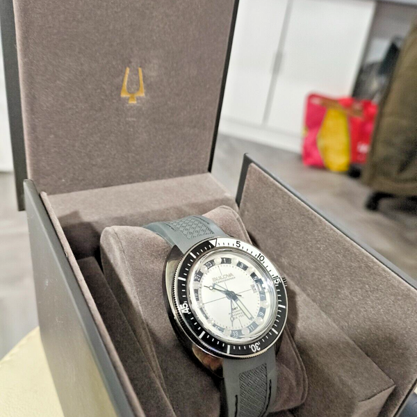 Bulova Oceanographer Devil Diver GMT Snorkel Automatic Watch 98B407 ...