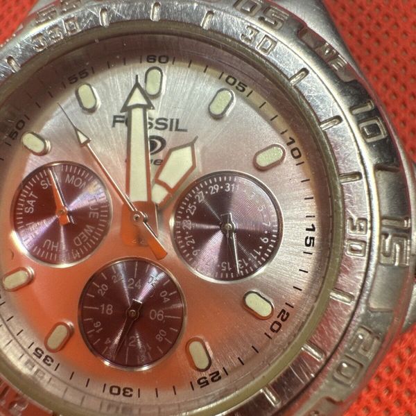 Fossil Blue Chronograph Wrist Watch | WatchCharts Marketplace
