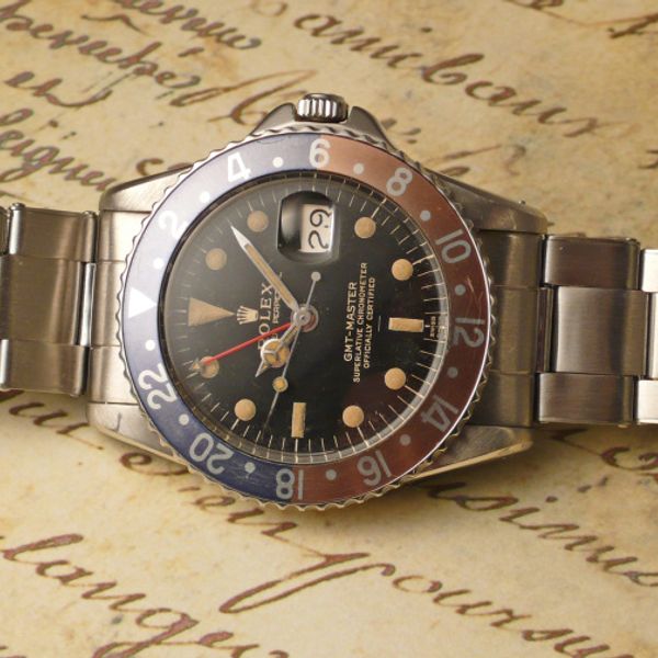 FS Rolex GMT 1675 PCG Gilt Underline | WatchCharts Marketplace