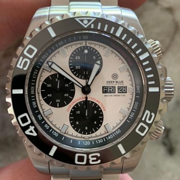 FS: Deep Blue Master Chrono 7750 (Panda dial) | WatchCharts Marketplace