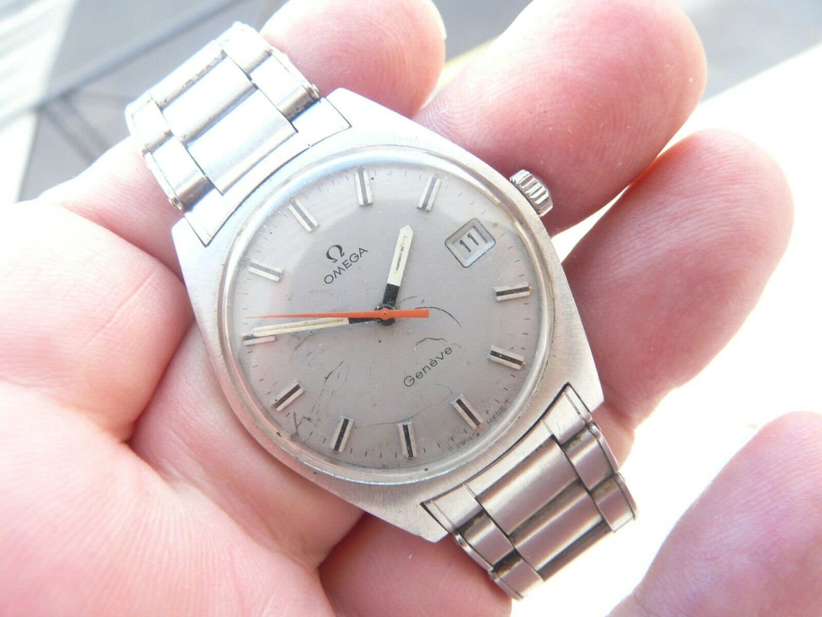 Omega Geneva 613 caliber rare original bracelet | WatchCharts