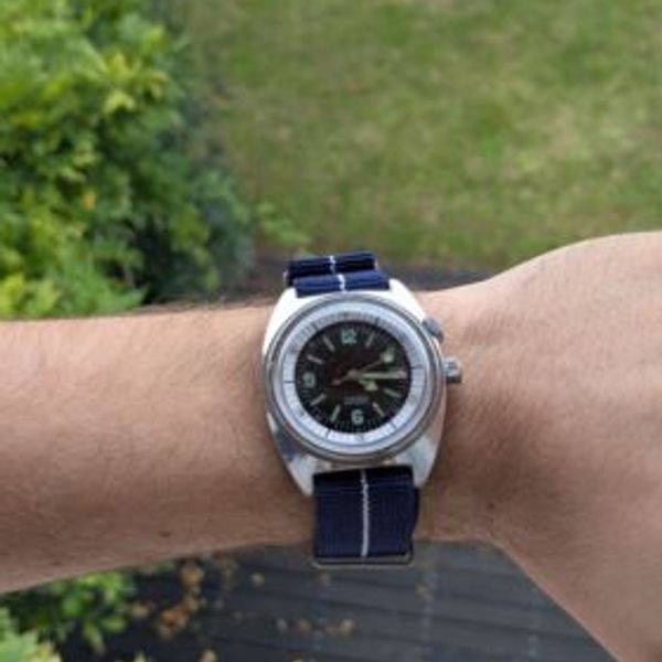 Vintage Diver Diving Watch, Internal Rotating Bezel REVISED ...