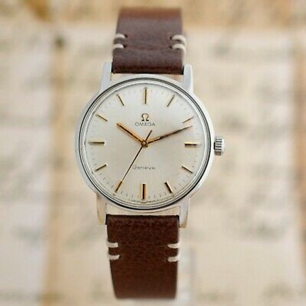 SWISS OMEGA 135.070 STEEL MANUAL WIND ORIGINAL DIAL VINTAGE 1970'S ...