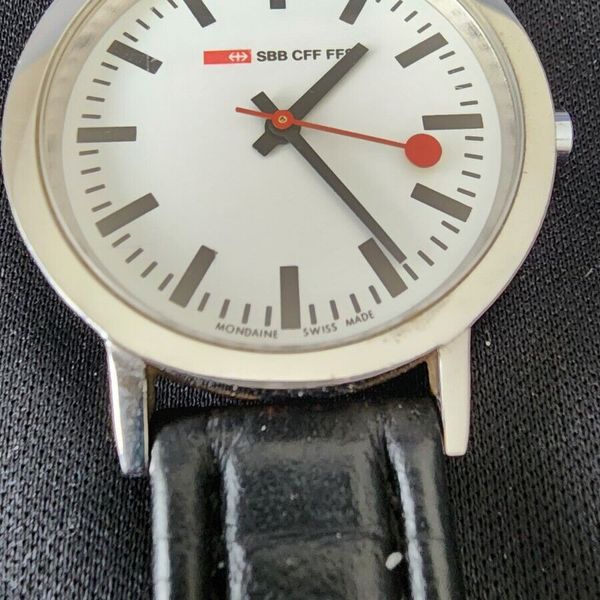 MONDAINE Official Swiss Railway Quartz Men's Watch SBB CFF FFS Swiss ...