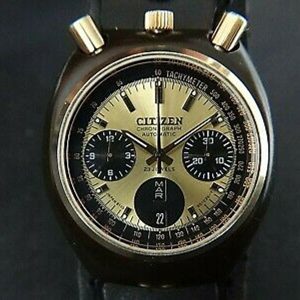 VTGE RARE CITIZEN BULLHEAD BROWN 8110 GOLDEN BRAD PITT DIAL 1979 SUPERB ...