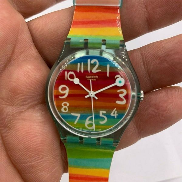 Swatch Watch Color The Sky GS124 Rainbow Swiss Made Good Condition New ...