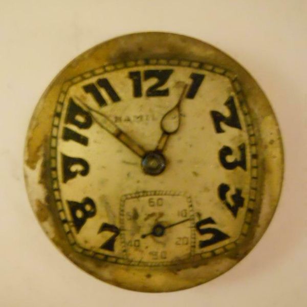 Hamilton 979 F 6/0s 19J Wrist Watch Movement for Parts or Restoration ...