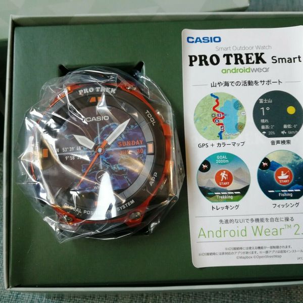 new casio wsd-f20-rg pro trek gps smart outdoor watch orange color best ...