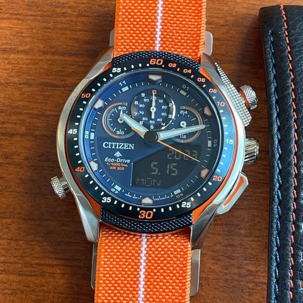 Citizen Promaster JW0139-05L Blue and Orange | WatchCharts
