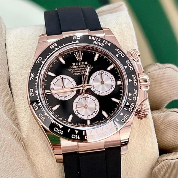 APRIL2024 Rolex Daytona 126515 Rose Gold, Black Dial Full Set ...