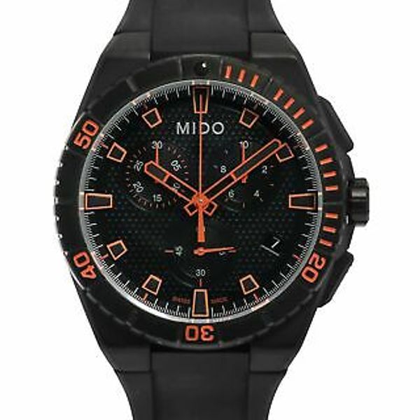 MIDO OCEAN STAR CAPTAIN CHRONOGRAPH QUARTZ MEN'S WATCH M0234173705109 ...