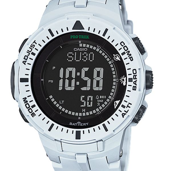 Casio CASIO PROTREK Protrek Solar Watch White PRG-300-7 Reverse ...