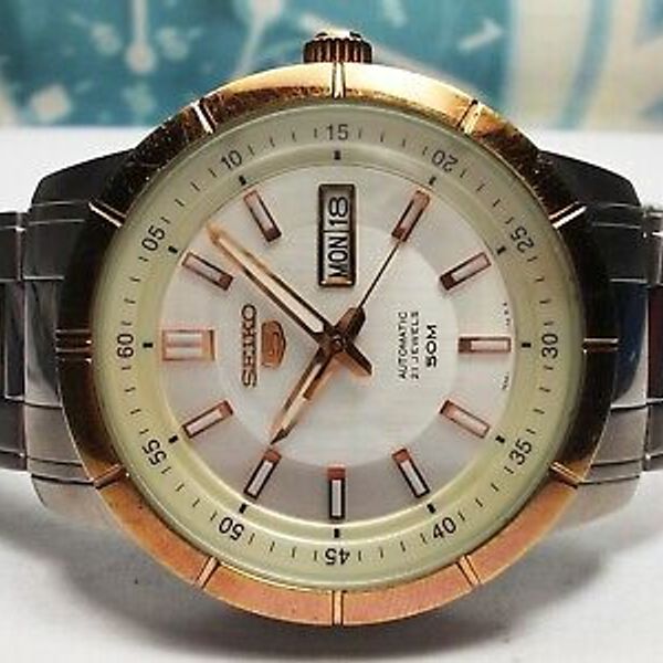 SEIKO 5 DAY/DATE AUTOMATIC MENS WATCH 7S26-04E0 | WatchCharts Marketplace
