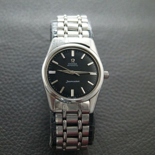 VINTAGE OMEGA SEAMASTER S.STEEL AUTOMATIC CAL.550 REF.14700 2 BLACK ...