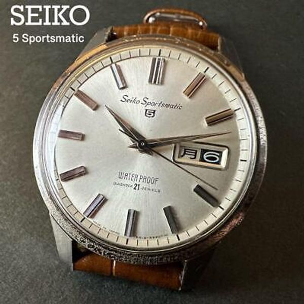 SEIKO Sportsmatic 5 6619-8970 Automatic 21J Gold Dial Day/Date Men's Watch | WatchCharts Marketplace