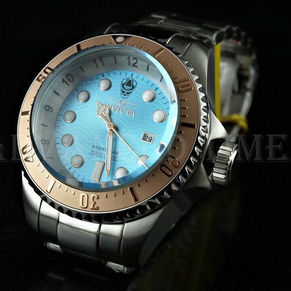 Invicta 52mm SKULL Hydromax Ocean Voyage Limited Edition Aqua Blue Dial ...