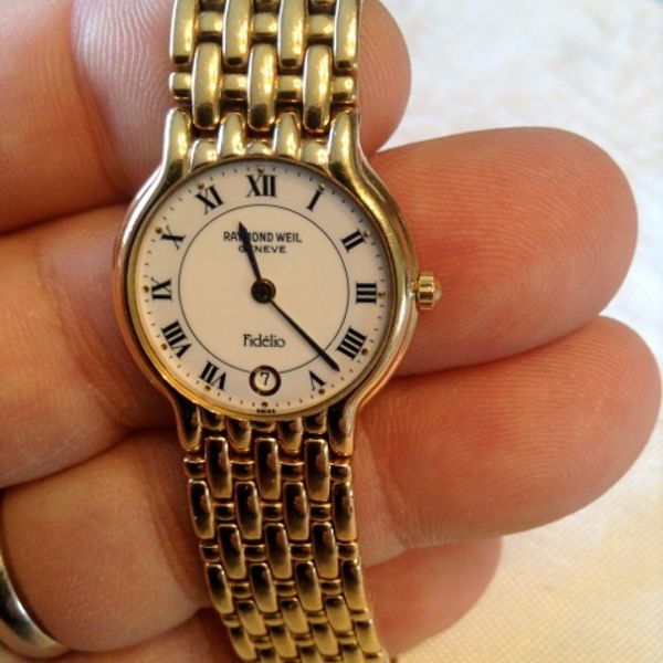 Raymond Weil Fidelio gold ladies watch (18K electroplated ...