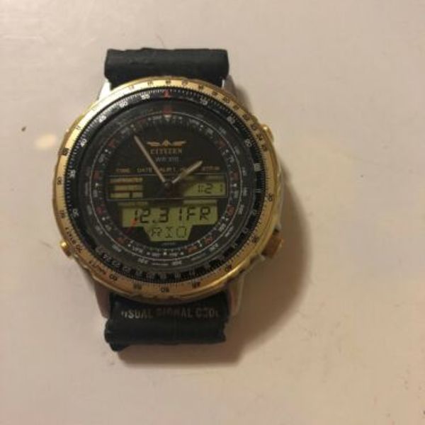 Vintage Citizen C080 Wingman Pilot Promaster Alarm Chronograph Timer ...