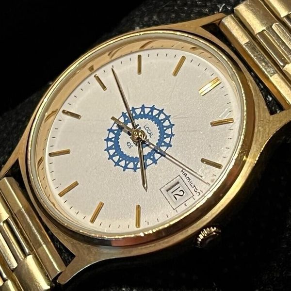 Vintage Hamilton Masterpiece 9812 UAW Local 425 Swiss Quartz Men's ...