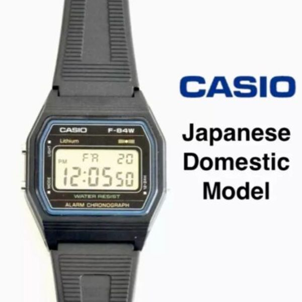 CASIO Watch Standard F-84W-1QJH Black Simple Designed Digital Watch ...