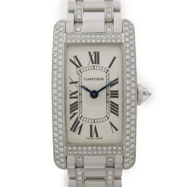 [Used] Cartier Tank American SM Diamond Bezel Diamond Breath Watch ...