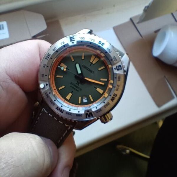 Seiko Mod Compass Bezel Divers Automatic Watch In New Condition ...