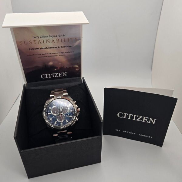 Citizen Promaster Land Eco-Drive Chronograph Blue Dial - CB5034-58L ...
