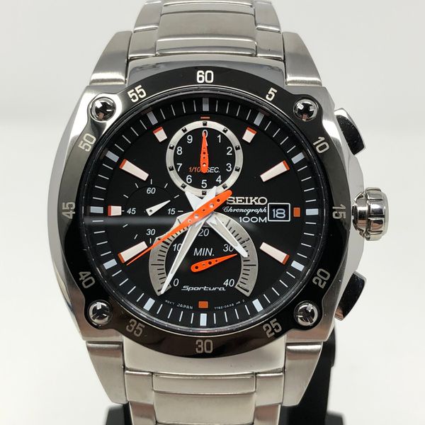 Seiko SPC001 Sportura Retrograde Chronograph Mens Watch MIB NEW BATTERY ...