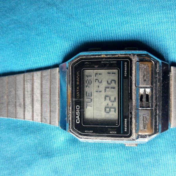 Rare vintage Casio DBA-800 Data Bank Phone Dialer digital watch ...