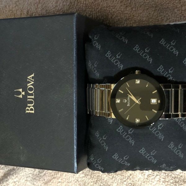 Bulova 96D18 stainless steel analog battery automatic Wrist Watch for ...