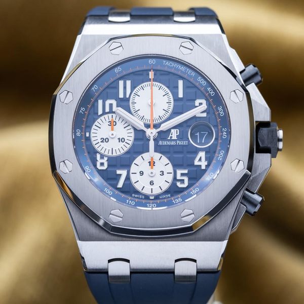 FSOT: Audemars Piguet Royal Oak Offshore Chronograph 42mm AP Navy Steel ...