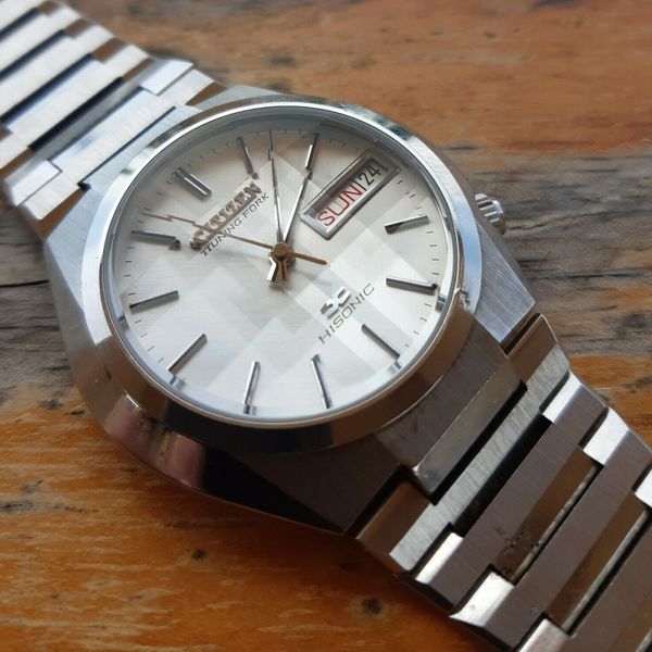 Vintage Citizen Hisonic Tuning Fork Watch 3701-370244 Y May 1974 JDM ...