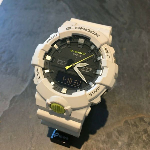 Casio G-SHOCK GA800 White Super Illuminator Analog Digital 200m Men's ...