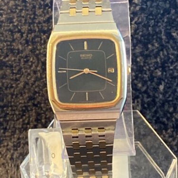 VINTAGE MEN'S SEIKO 6432-5009 A0 WRIST WATCH QUARTZ BLUE DIAL RUNNING | WatchCharts Marketplace