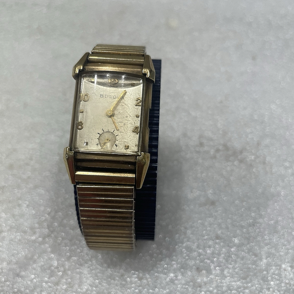 Vintage Bulova Parts or Repair 10K gold filled Barrel Crystal #6247203 ...