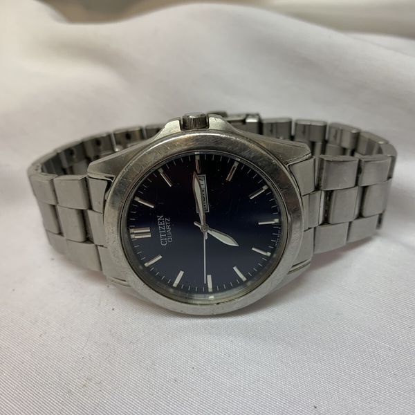 Citizen Classic Quartz Menâ s Watch Blue Dial! Retail $128! Ships Free ...