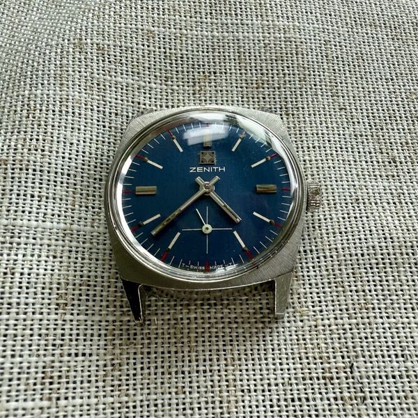 1970 Zenith Surf 30mm Blue Dial Subseconds - Running Well ...