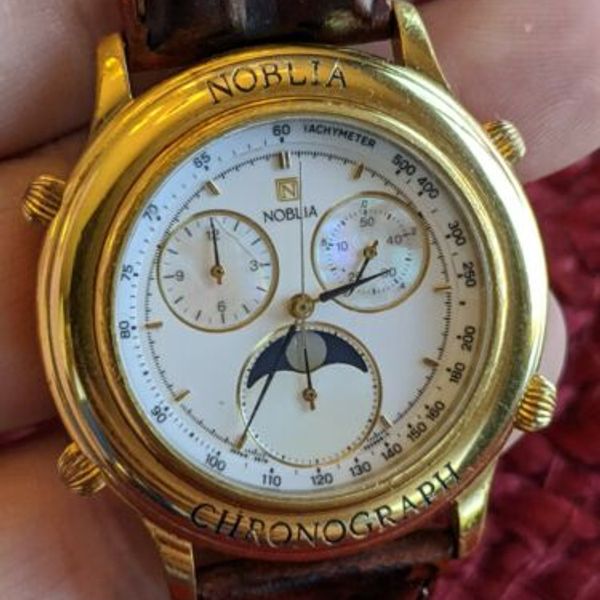 CITIZEN NOBLIA CLASSIC LUXURY MEN'S WATCH MOON PHASE Chronograph Estate ...