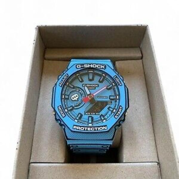 Casio G-SHOCK GA-2100MNG-2AJR MANGA THEME Men's Watch Octagon Blue Tough model | WatchCharts ...