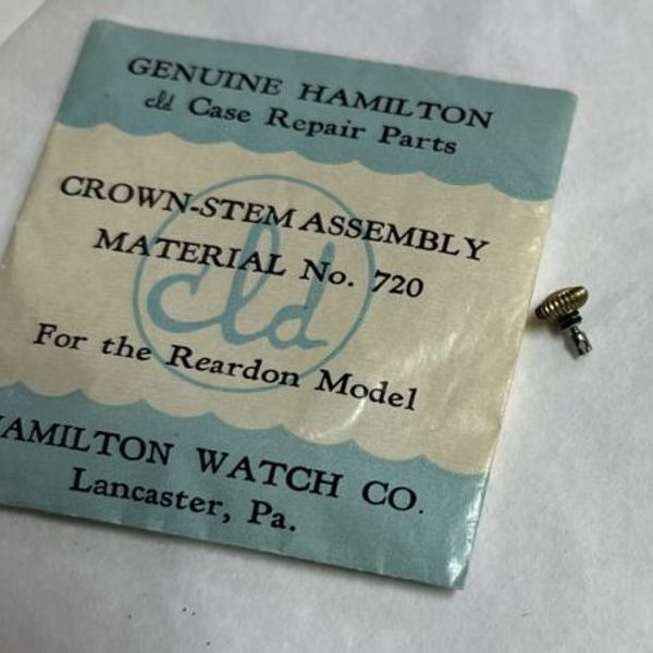 Vintage NOS Hamilton Reardon, Kingdon, Haddon & Lyndon cld Watch Crown ...