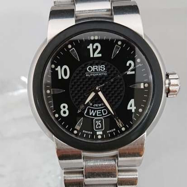 ORIS TT1 7518-44 Automatic watch Men's black silver from JP ...