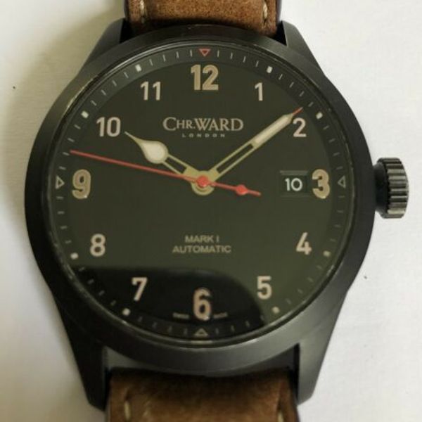 Christopher Ward C8 Flyer Mk I Automatic 38mm DLC Pilot’s Watch ...