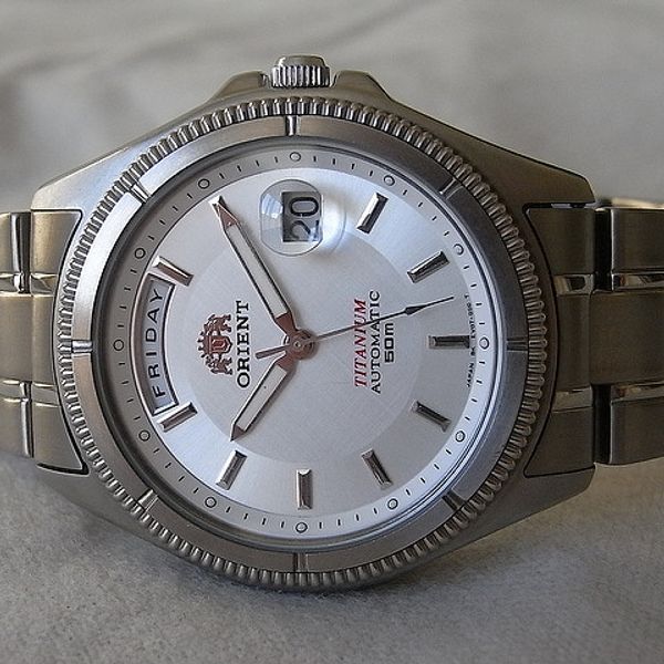 FS: Orient Titanium Wide Day Auto | WatchCharts Marketplace