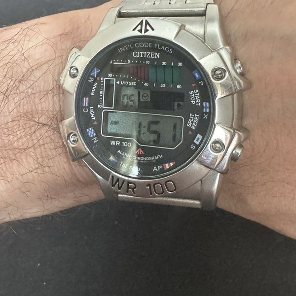 Citizen Promaster WR100 Intâ l Code Flags / Chronograph Wristwatch ...