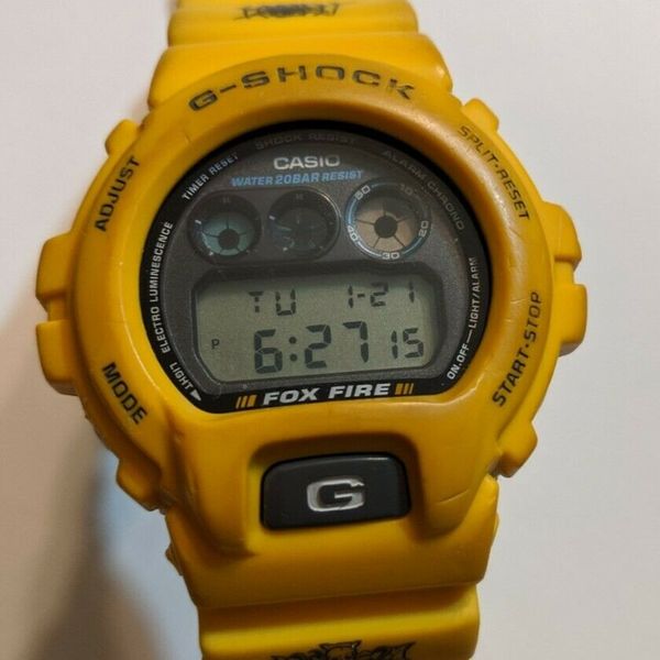 Fox Fire Thrasher Yellow DW 6900H 1 Casio G SHOCK 1995 Japan limited ...