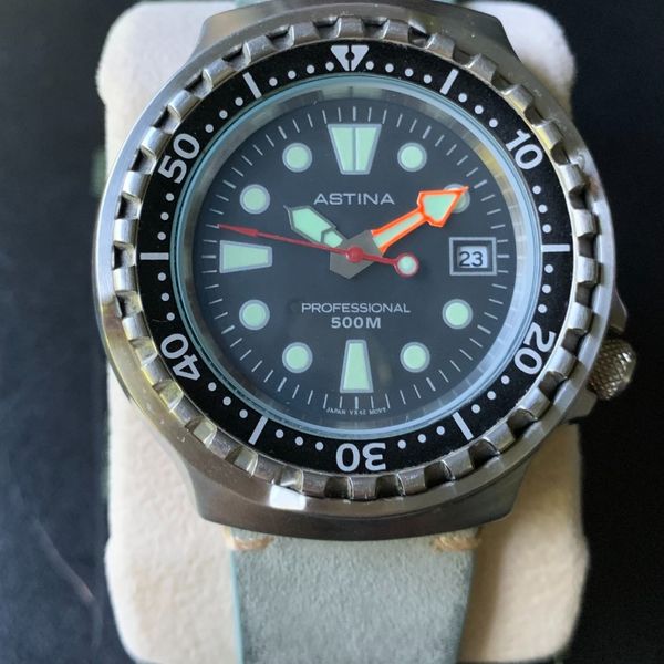 ASTINA, 500 Meter Dive Watch, Quartz (Seiko VX), Case 46mm, Lugs 22mm ...