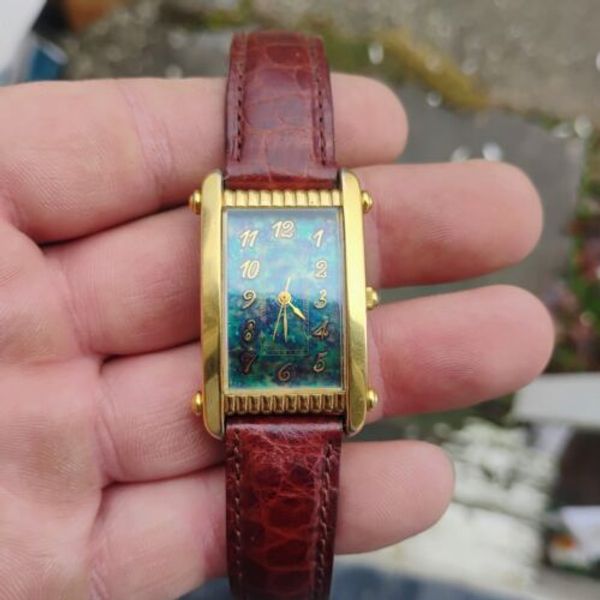 New ListingVintage Fossil Mens Curved Tank Watch New Battery Nice Watch ...