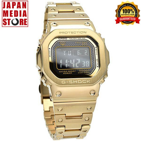 Casio G-SHOCK GMW-B5000GD-9JF Full Metal Gold Bluetooth Solar Men Watch ...